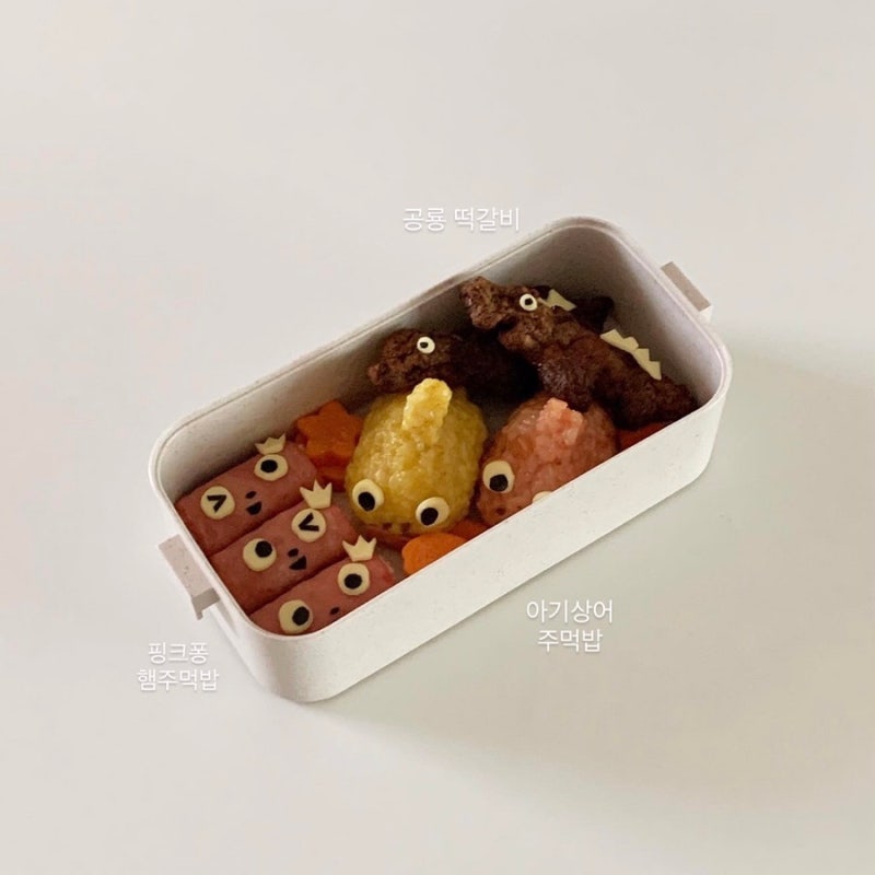 핑크퐁 아기상어 도시락 만들기 도전 어린이집 가을소풍 캐릭터도시락 싸기 네이버 블로그