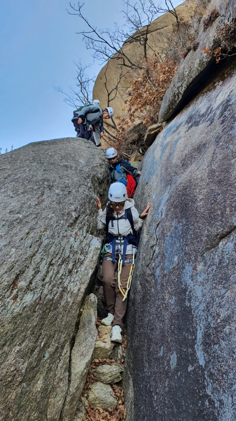 암벽등반교실 만경대에서 리지등반으로 실전경험했어요 : 네이버 블로그