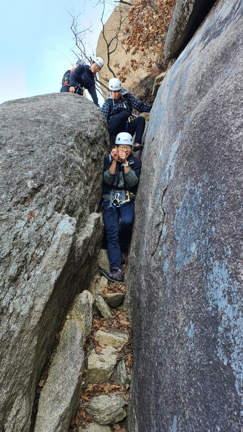 암벽등반교실 만경대에서 리지등반으로 실전경험했어요 : 네이버 블로그