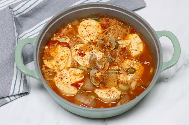바지락 순두부찌개 끓이는법 순두부찌개 양념 레시피 순두부찌개 재료 요리 네이버 블로그