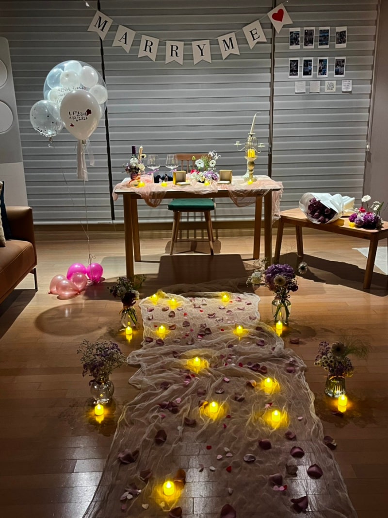 울산 프로포즈 이벤트 구영리꽃집 프로포즈 이벤트 공간장식 네이버 블로그