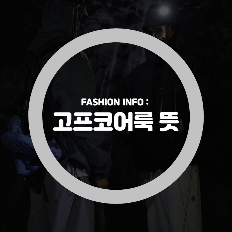 고프코어룩 뜻 알고 입자 네이버 블로그