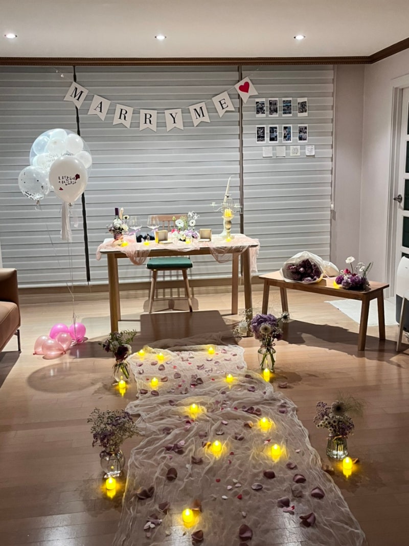 울산 프로포즈 이벤트 구영리꽃집 프로포즈 이벤트 공간장식 네이버 블로그
