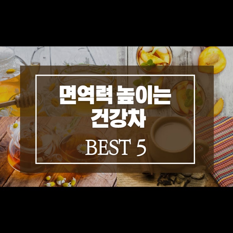 면역력에 좋은 차 5가지 건강차 효능
