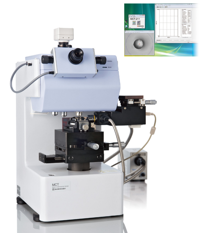 시마즈 MCT 나노압입 시험기 / 극미소 압축강도시험 / 마이크로 compression 소형 재료 평가 : 네이버 블로그