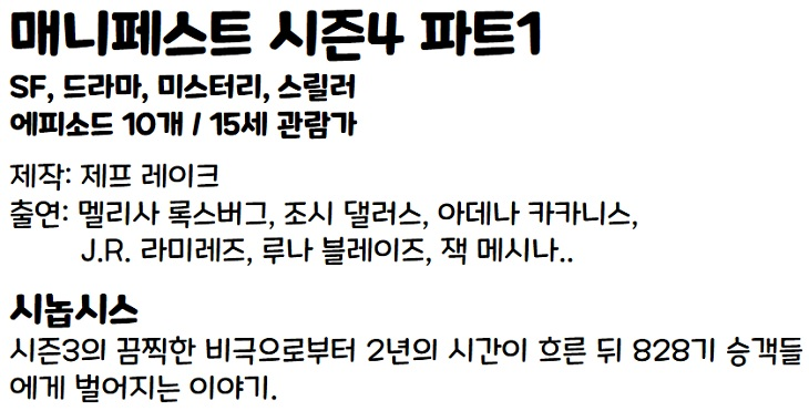넷플릭스 미드 매니페스트 시즌 4 파트 2 커밍 순 떡밥 스릴러 드라마 추천 네이버 블로그