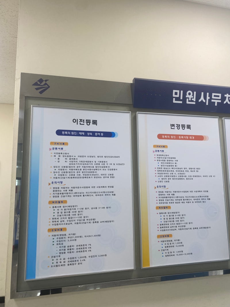 부산명지 차량번호판 불량 무상교체 부산차량등록사업소 소요시간 준비물 교체방법 네이버 블로그
