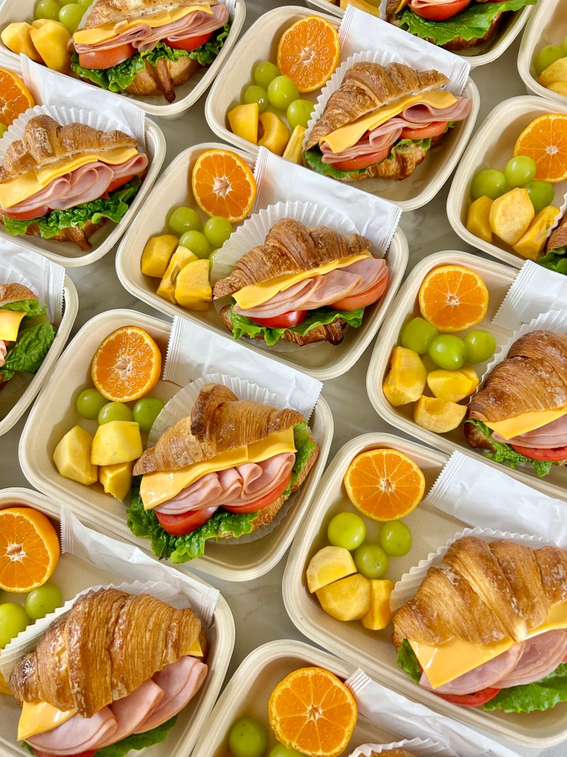 크로와상샌드위치과일조금 세트 샌드위치 맛집 꿀망고 남악 무안 목포 오룡 구움과자 단체간식 네이버 블로그