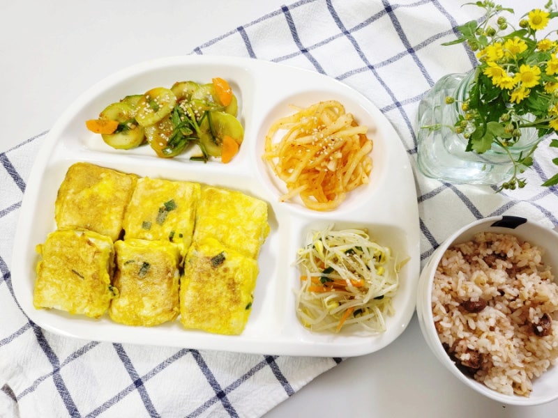 간단한 초등학생 아이 아침 메뉴와 식사 일주일간 어린이 식단 네이버 블로그