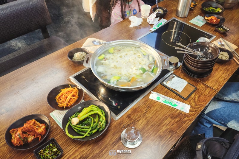 인천 무의도 시원한 국물이 좋았던 황금손해물칼국수 해물파전 네이버 블로그