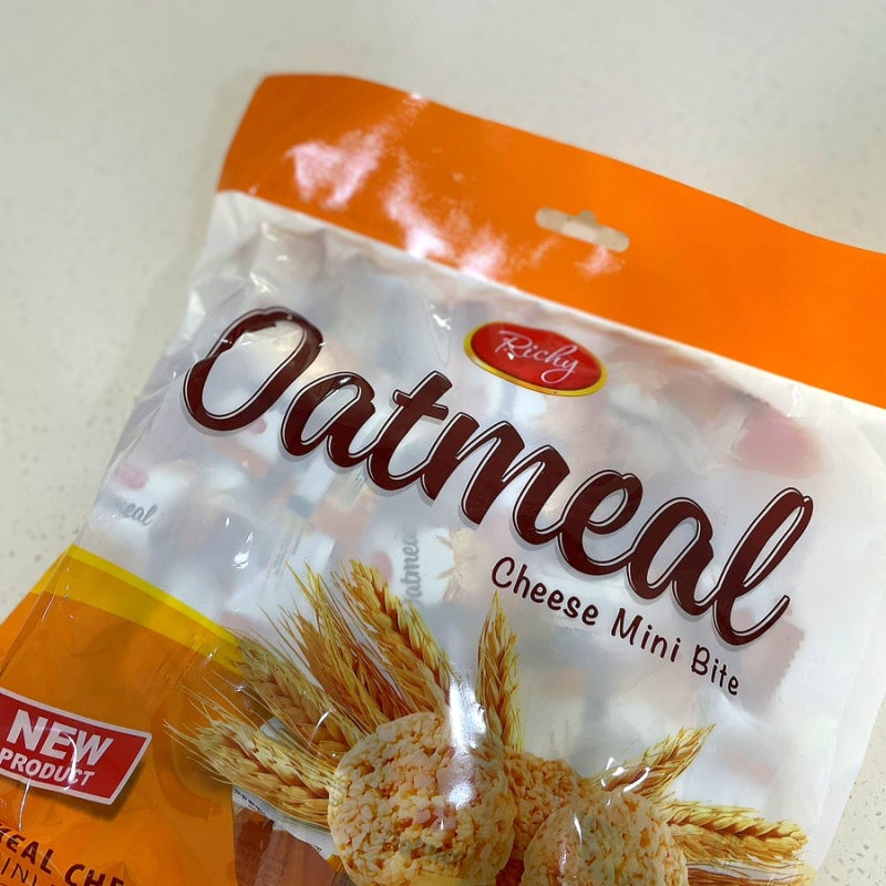 국민 인간 사료 간식 리치 오트밀 치즈 미니 바이트richy Oatmeal Cheese Mini Bite 네이버 블로그