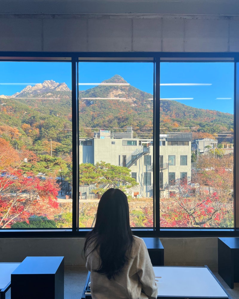 서울 단풍 카페 리플로우 뷰가 예쁜 북한산 카페 서울 브런치카페 가을의 끝자락🍂 네이버 블로그