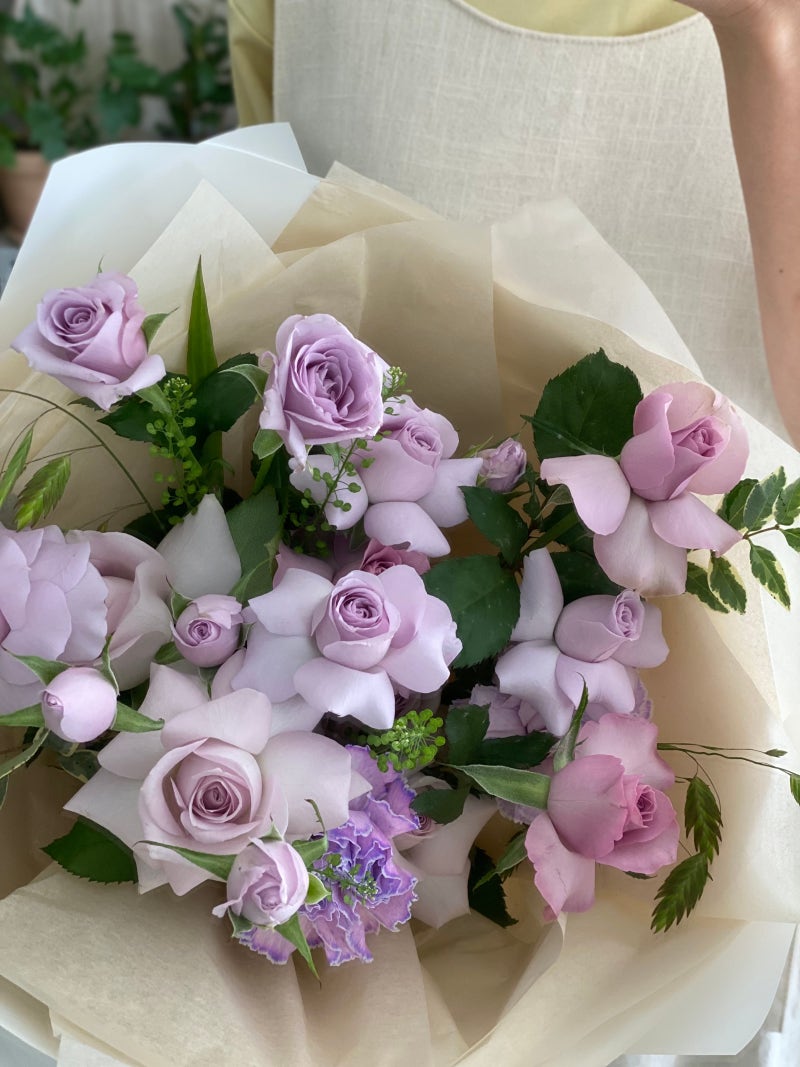 여수 꽃집 로즐리 플라워 Only Rose 연보라 장미 꽃다발 스탈링 장미 레인댄스 장미 네이버 블로그