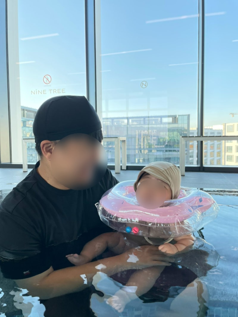 아기랑 호캉스나인트리프리미어호텔 서울 판교 수영장 이용후기 네이버 블로그