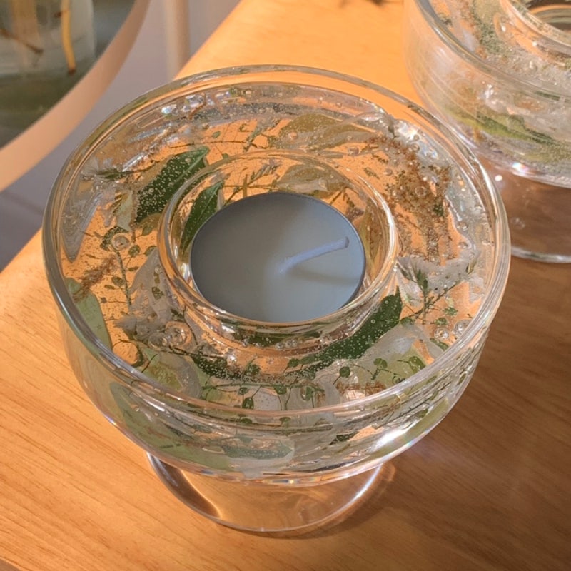 플라워 젤캔들홀더 Diy 2탄 생화 부케 말리기 부케 드라이 플라워 실리카겔 건조 셀프 젤캔들 홀더 만들기 부케 선물