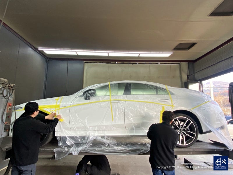 벤츠 Cls53 Amg 블랙실버 투톤 유광 휠도색 레드 캘리퍼 도색 네이버 블로그