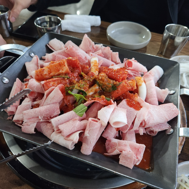 철산역 고추장 불고기 맛집 싸다돼지마을 가성비 좋고 배부름 네이버 블로그