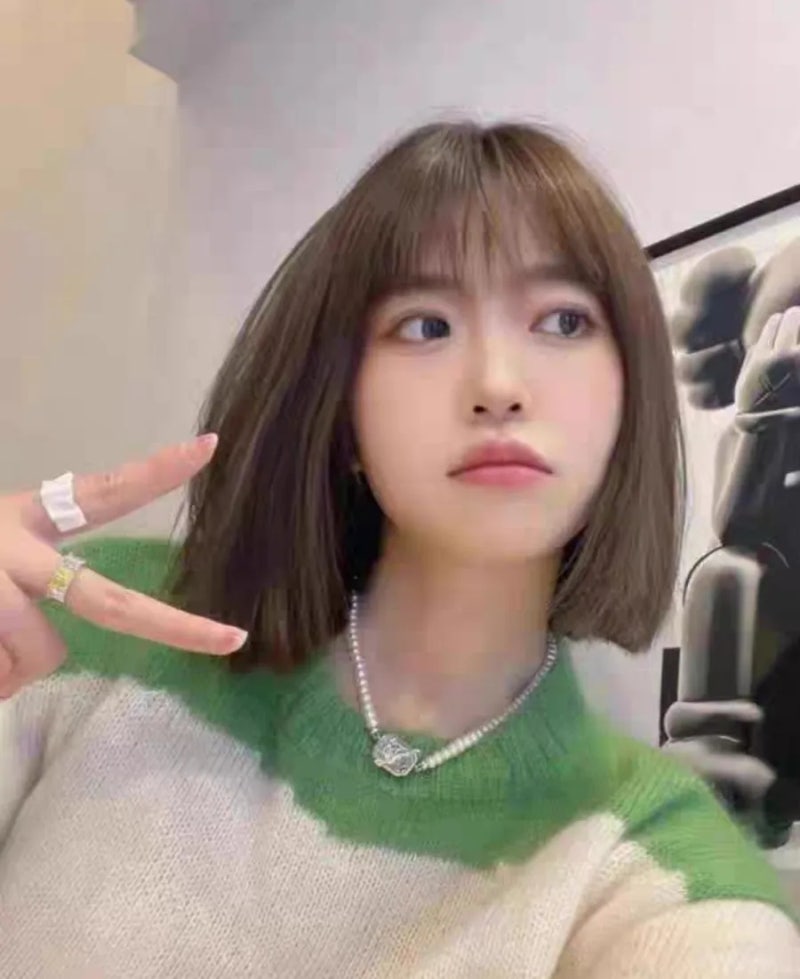 평촌미용실 헤어앤드엘복구매직단발매직악성곱슬매직단발머리앞머리탈색매직카키브라운평촌4층미용실 평촌역미용실범계미용실