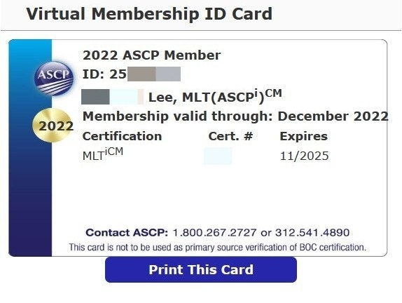 미국임상병리사 ASCPi Medical Laboratory Technologist (MLT) 자격증 취득 접수방법과 시험장소 및 ...