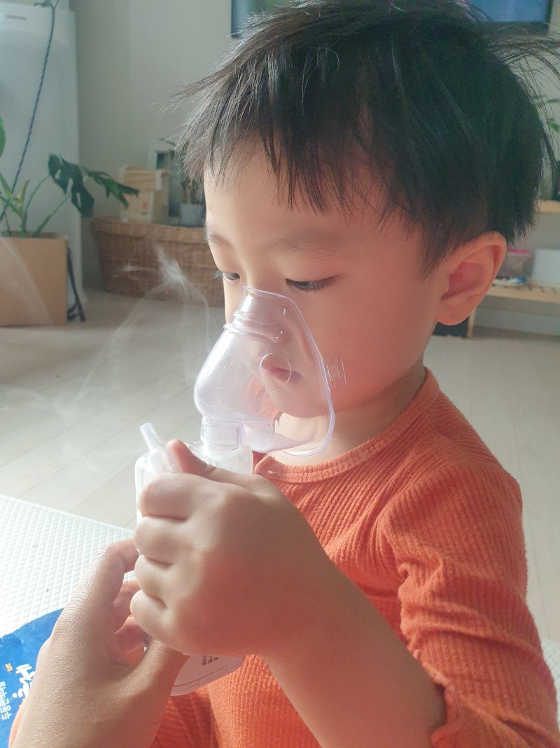 아기 기침 심할때 오므론 네블라이저 Ne U150 호흡기 치료기 네이버 블로그