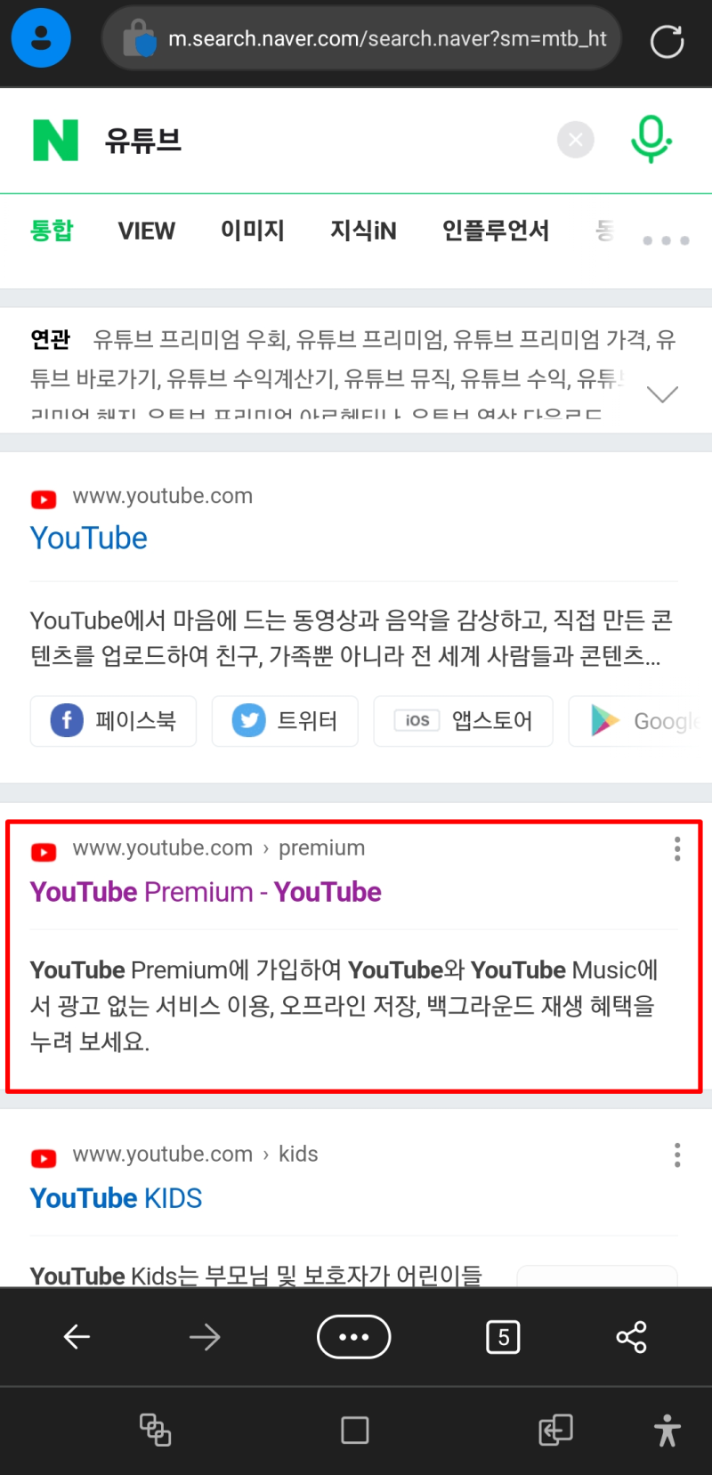 유튜브 프리미엄 우회방법feat 초스피드 5분 터키 네이버 블로그