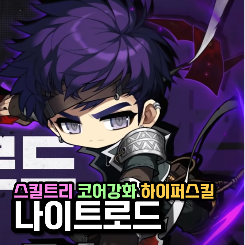 메이플 나이트로드나로 하이퍼 스킬트리 스탯 코어강화 코강 공략도적 네이버 블로그