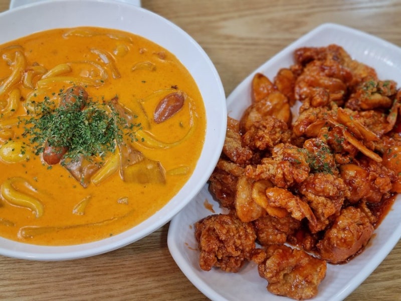 태리로제떡볶이 로제떡볶이 달콤닭강정 세트 후기 네이버 블로그