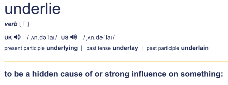 underlie, underlying 뜻 알아보기 (feat. 기저질환, 기초자산) : 네이버 블로그