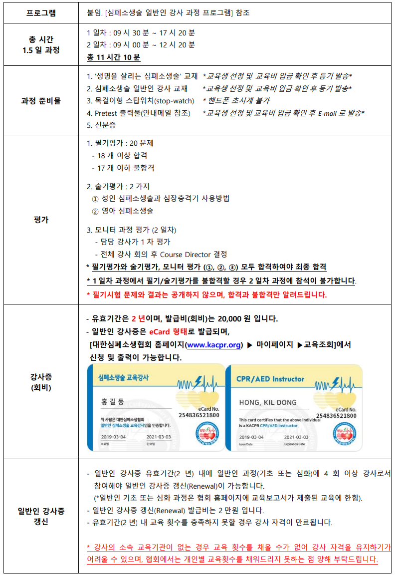 Cpr 자격증 따는법 대한심폐소생협회 일반인 심폐소생술 교육 과정 네이버 블로그
