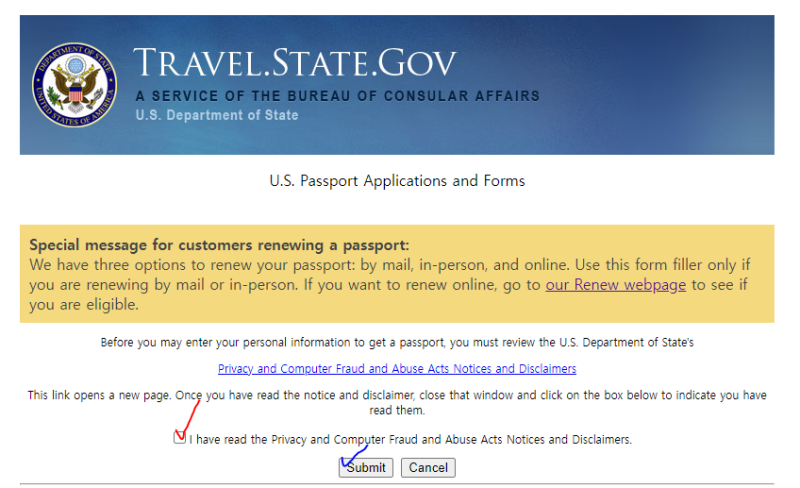 미국 여권 한국에서 갱신 하는 방법 (DS-82, passport wizard 작성) : 네이버 블로그