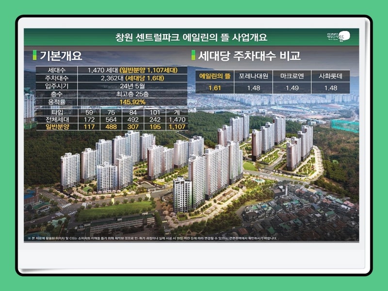 창원 센트럴파크 에일린의뜰 대원3구역 공급정보 네이버 블로그