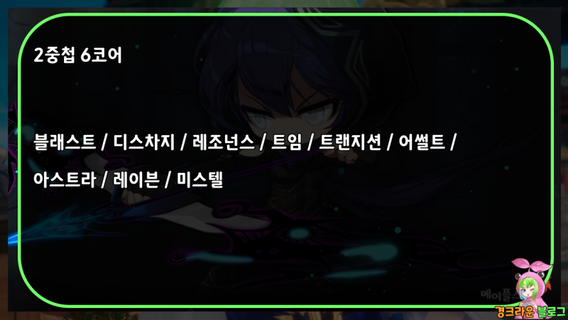 메이플 패스파인더패파 하이퍼 스킬트리 스탯 코어강화코강 공략 네이버 블로그