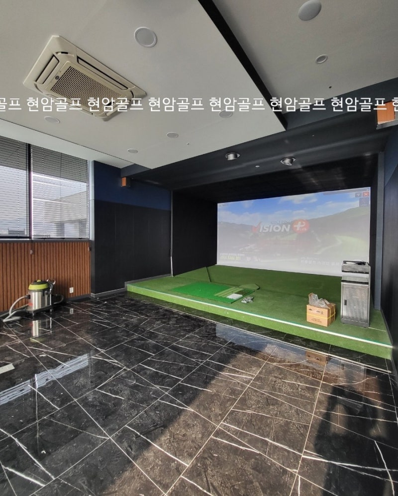 기업복지스크린골프 인천 기업복지스크린골프 골프존비전플러스 스윙플레이트형 개인시설골프존비전플러스 스크린룸시공 및 시스템설치