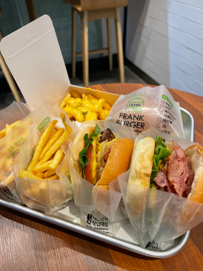 구미 햄버거🍔 가성비 좋은 맛있는 수제버거 ‘프랭크버거 구미인동점 네이버 블로그