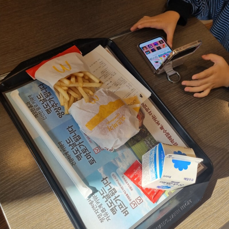 아들과 함께11월 맥도날드 해피밀 세트 네이버 블로그