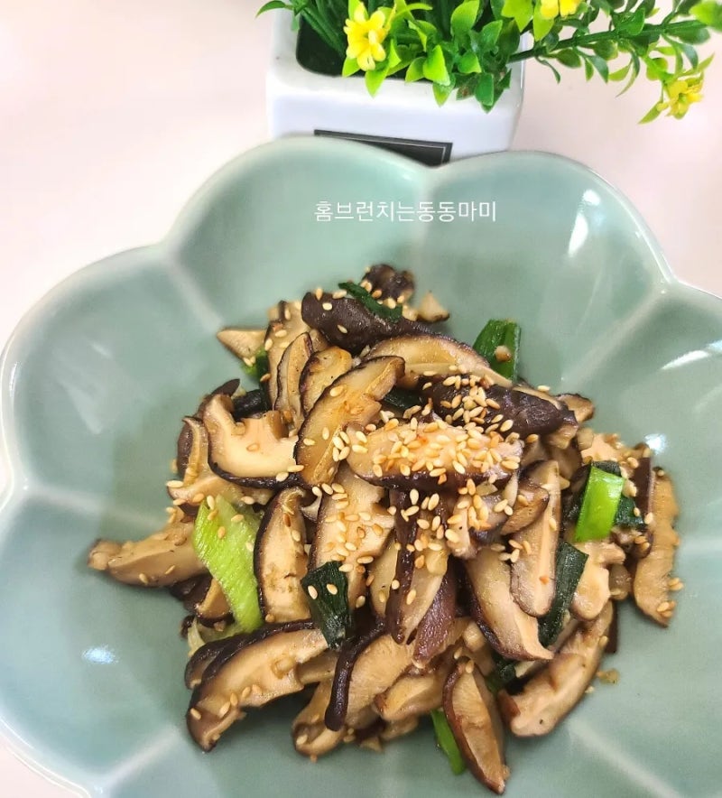 생표고버섯볶음 요리 굴소스 버섯볶음 간단한 표고버섯볶음 어린이 버섯반찬 레시피 네이버 블로그