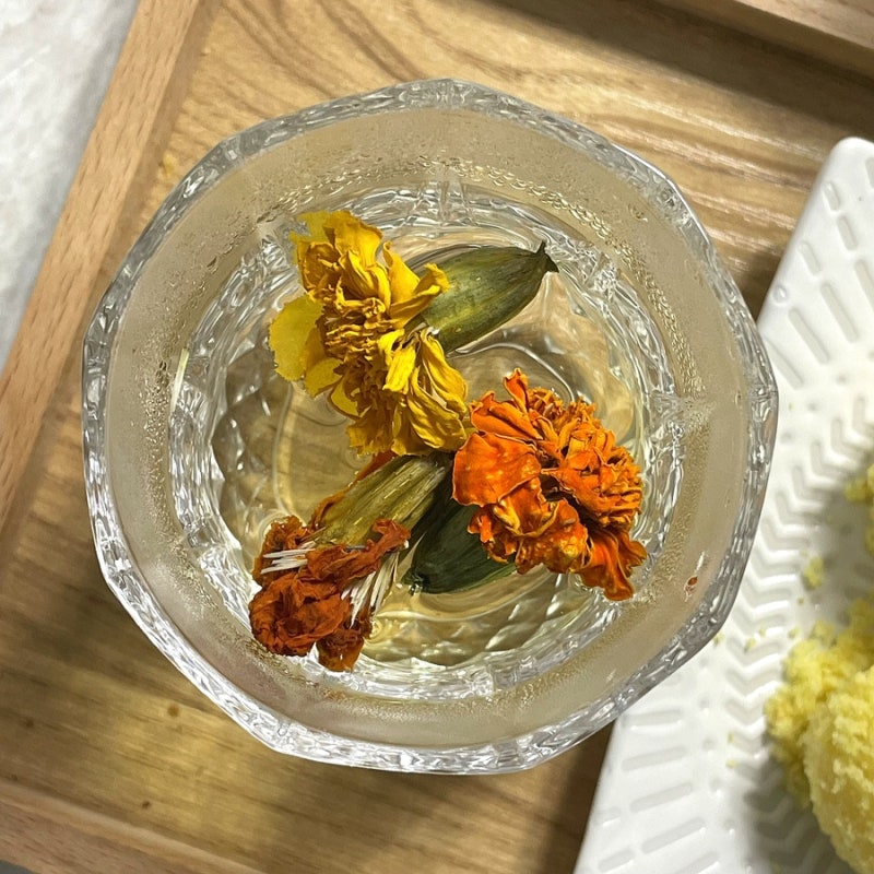 메리골드꽃차 만들기 금잔화 마리골드 메리골드차 꽃차 추천 네이버 블로그
