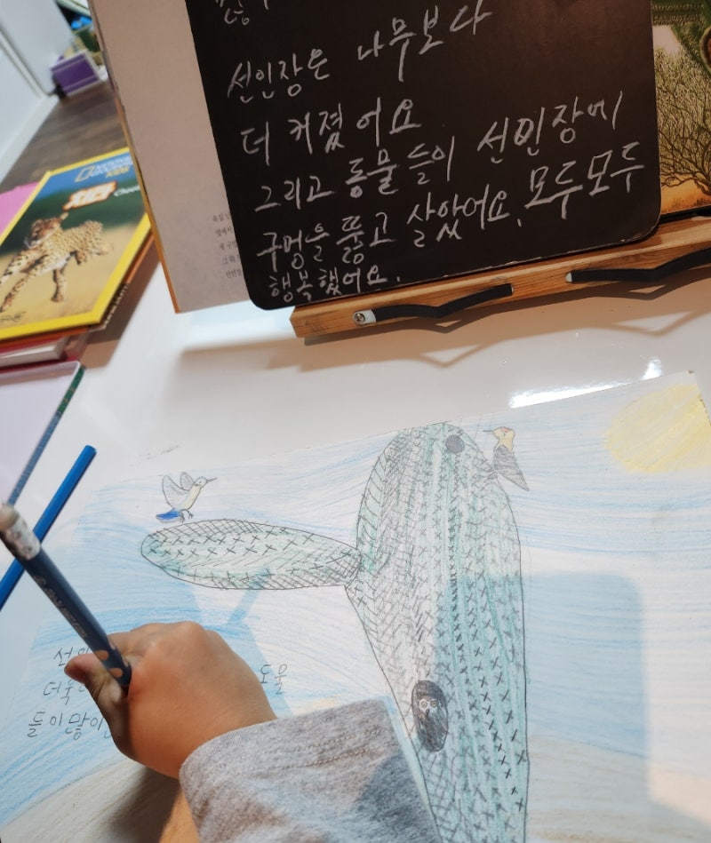 마음이크고생각이크는책읽기 독후화 그리기 Feat 선인장 호텔 을 읽고 네이버 블로그