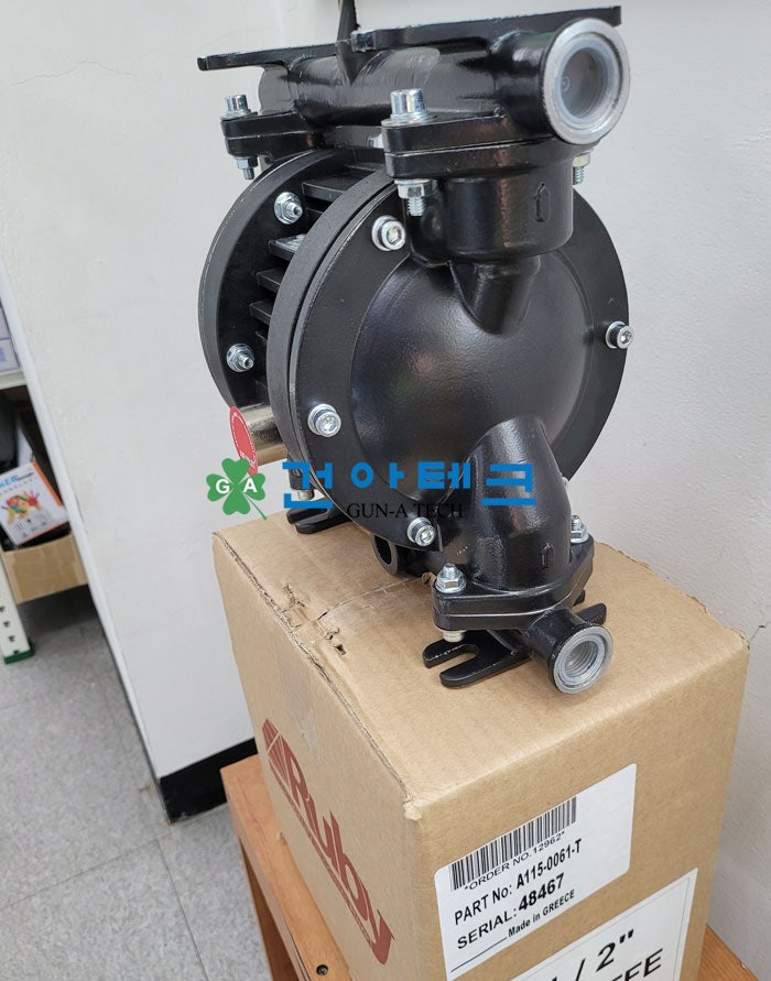 RUBY AIR DIAPHRAGM PUMPS_루비펌프_RUBY 115 AL_알미늄펌프_약품이송_에어다이어프램펌프_다이어프램 펌프 ...