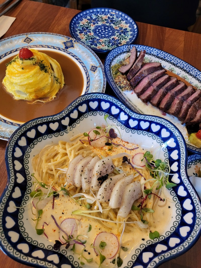 익선동 맛집 익선취향 내돈내산 솔직후기 취향스테이크 And 항정매콤크림파스타 And 회오리 오므라이스 네이버 블로그