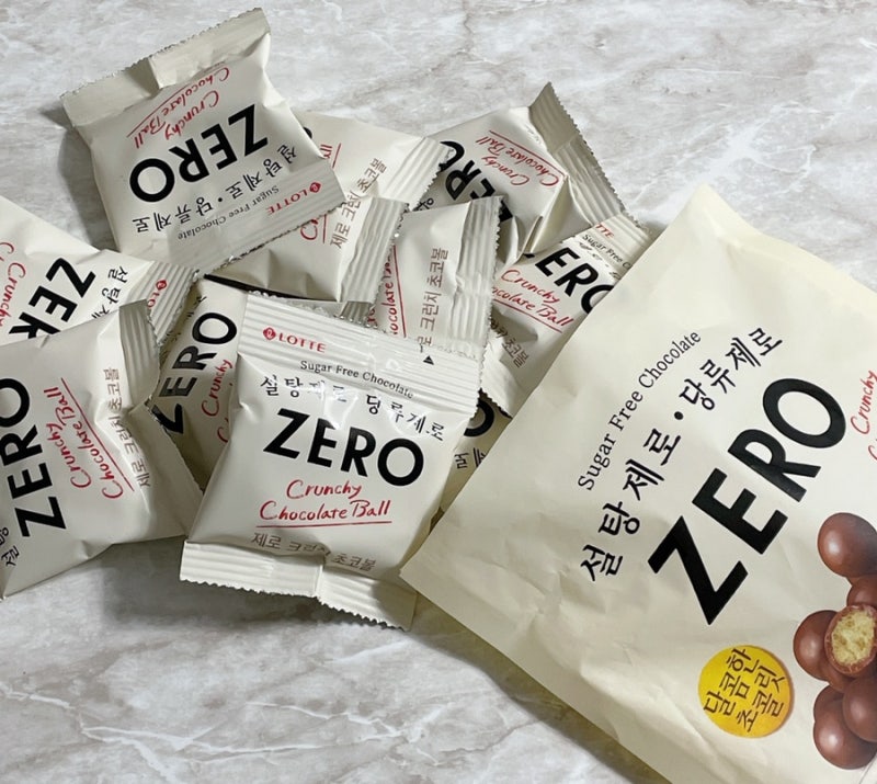 롯데 제로 크런치 초코볼 무설탕그래놀라볼 무설탕초콜릿 리뷰 네이버 블로그