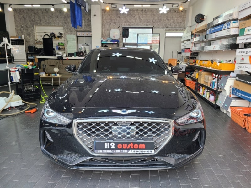 현대제네시스 G70 애니가드 Ap80r 반반사 썬팅 재시공작업기 네이버 블로그