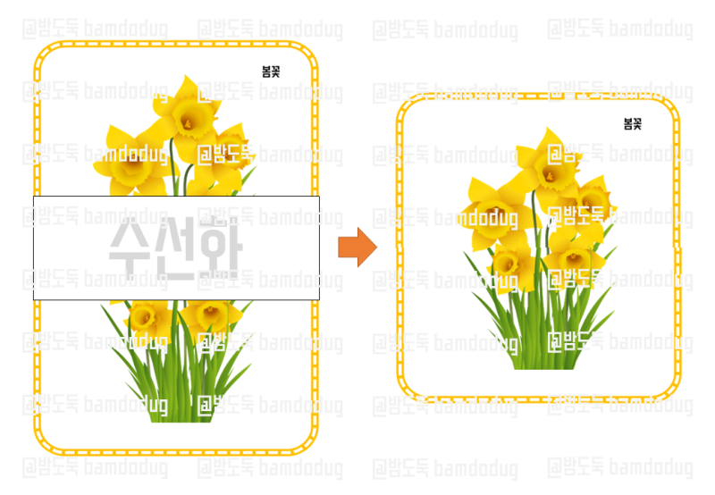 봄에볼수있는꽃그림 단어카드 2 네이버 블로그