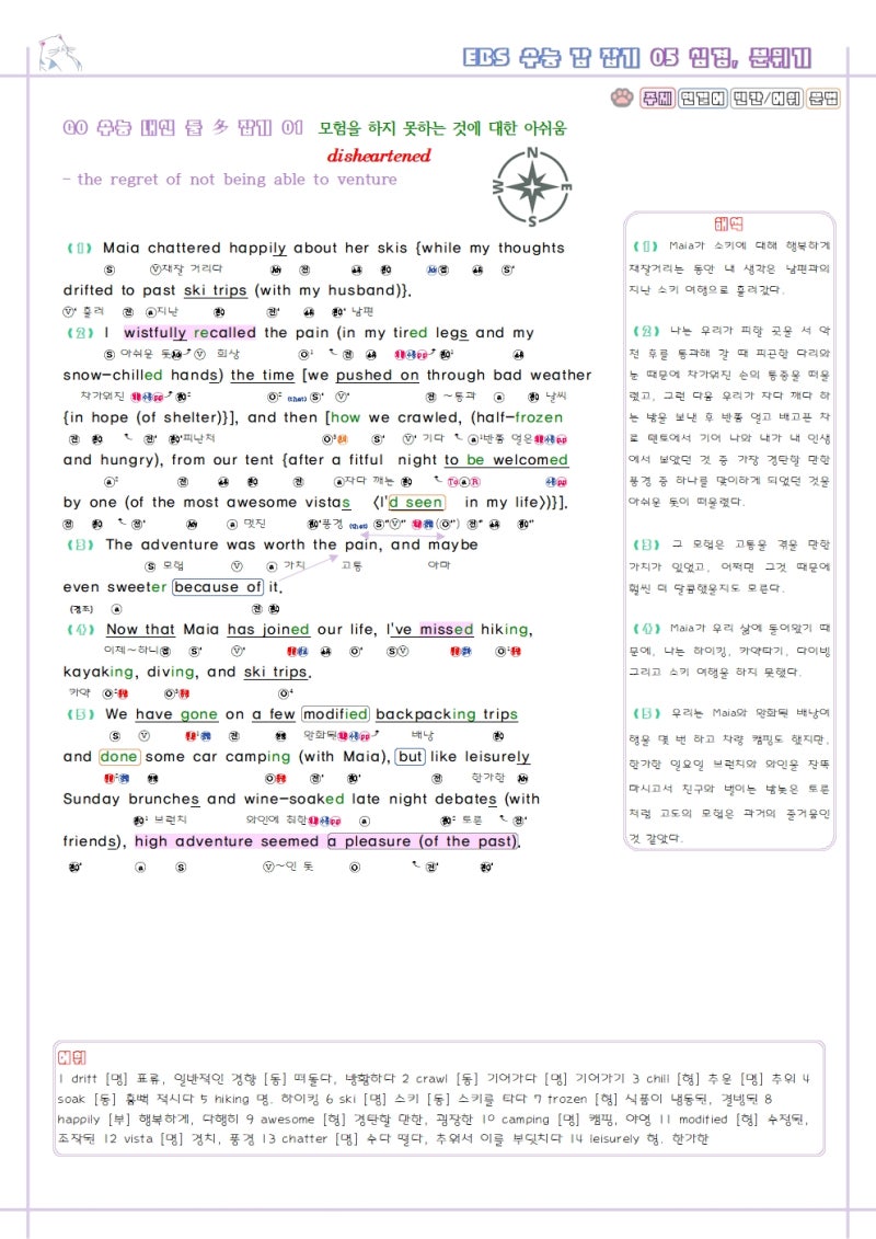 Ebs 수능 감잡기 영어 5강 분석노트 변형 문제 워크북 내신 대비 자료 By 메이플북스 네이버 블로그