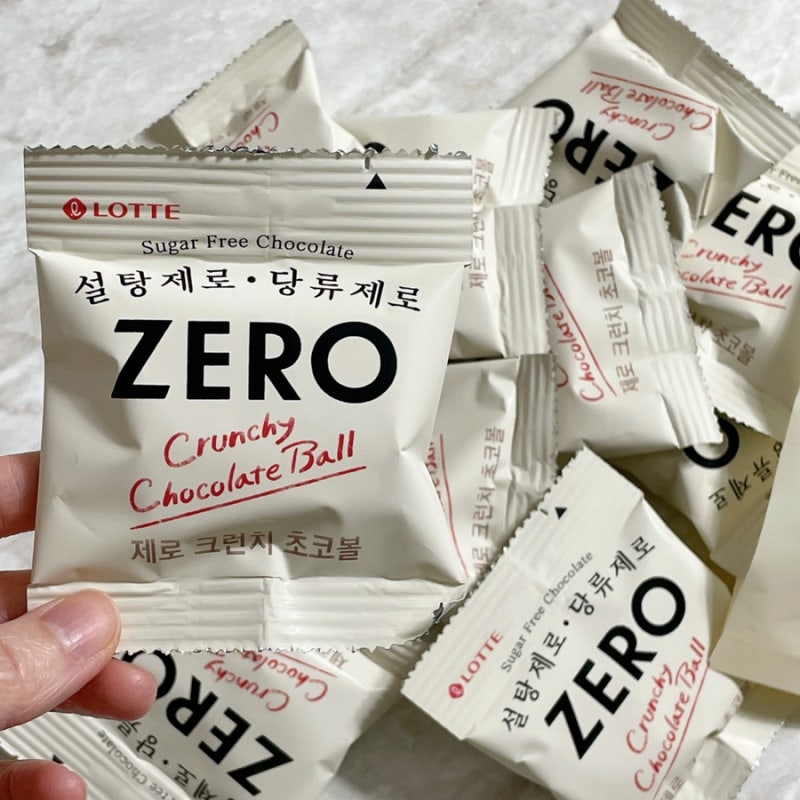 롯데 제로 크런치 초코볼 무설탕그래놀라볼 무설탕초콜릿 리뷰 네이버 블로그
