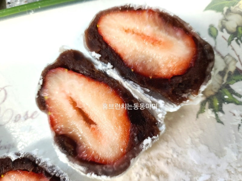 딸기 제철 딸기모찌 아이 간식 만들기 딸기 핑거푸드 라이스페이퍼 요리 네이버 블로그