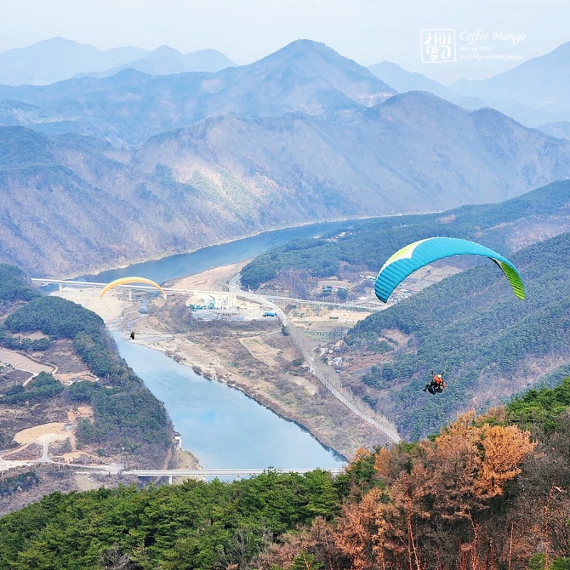 패러글라이딩 체험 단양 산카페 단양 여행 코스 추천 네이버 블로그