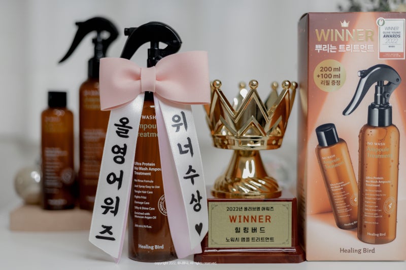 매일하는 헤어케어 올리브영 노워시 앰플 트리트먼트 힐링버드 올영어워즈 수상 기획세트 네이버 블로그