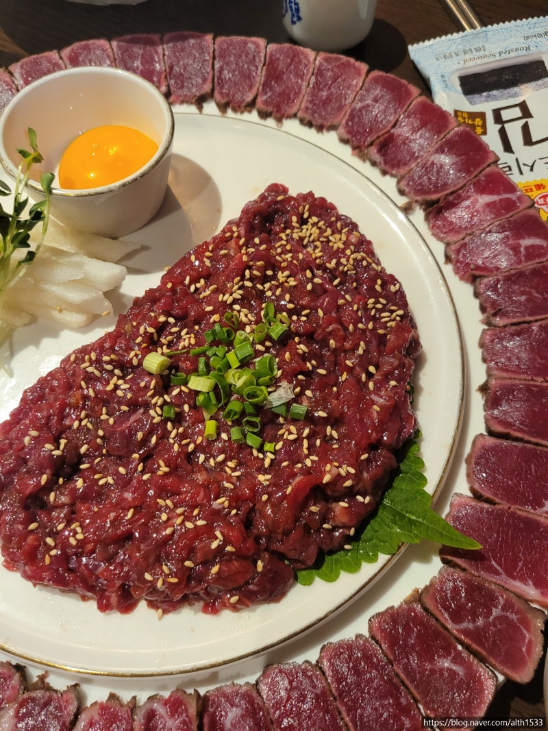 창원 상남동 창원 육회 한우타다끼 뭉티기 맛집정성육회 상남점 네이버 블로그