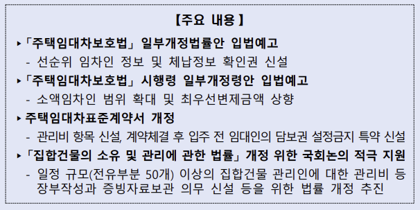 주택임대차보호법 일부개정안 입법예고 선순위 임차인 정보확인 임대인 체납사실확인등 네이버 블로그